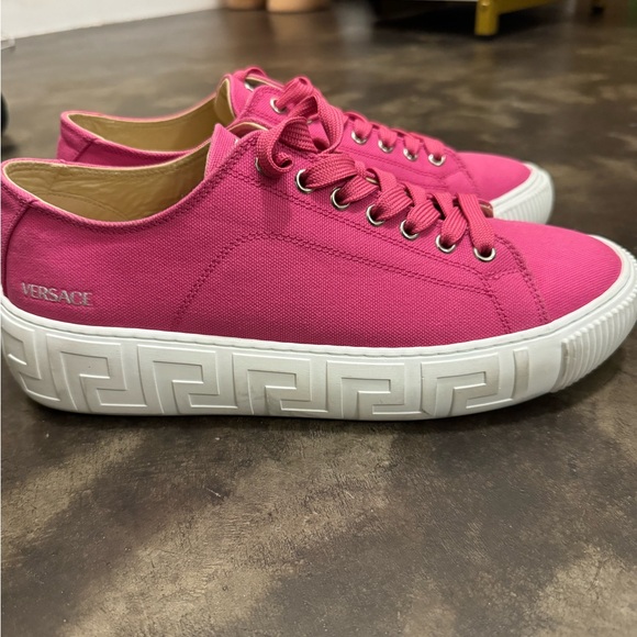 Versace | Shoes | Versace Fuschia Sneakers | Poshmark